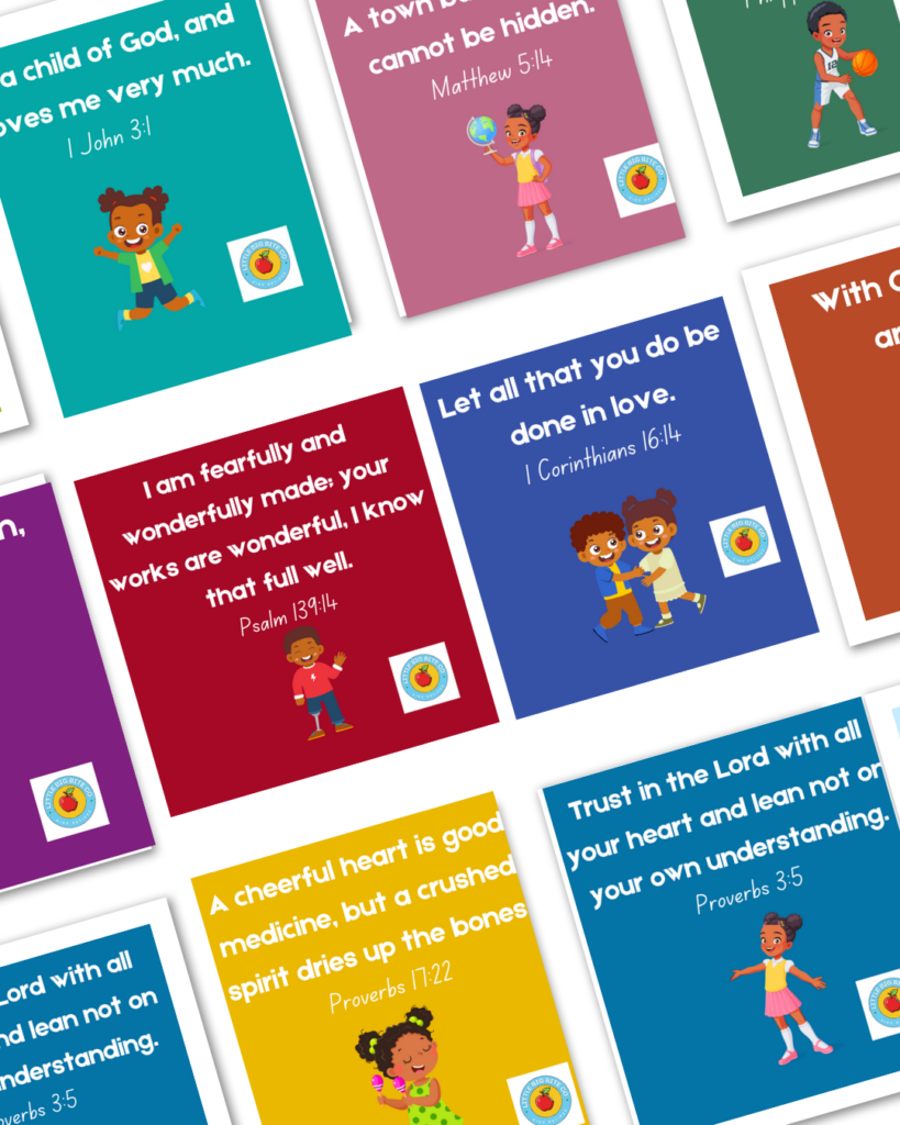 SCRIPTURE CARD PRINTABLES FOR KIDS - littlebigbiteco